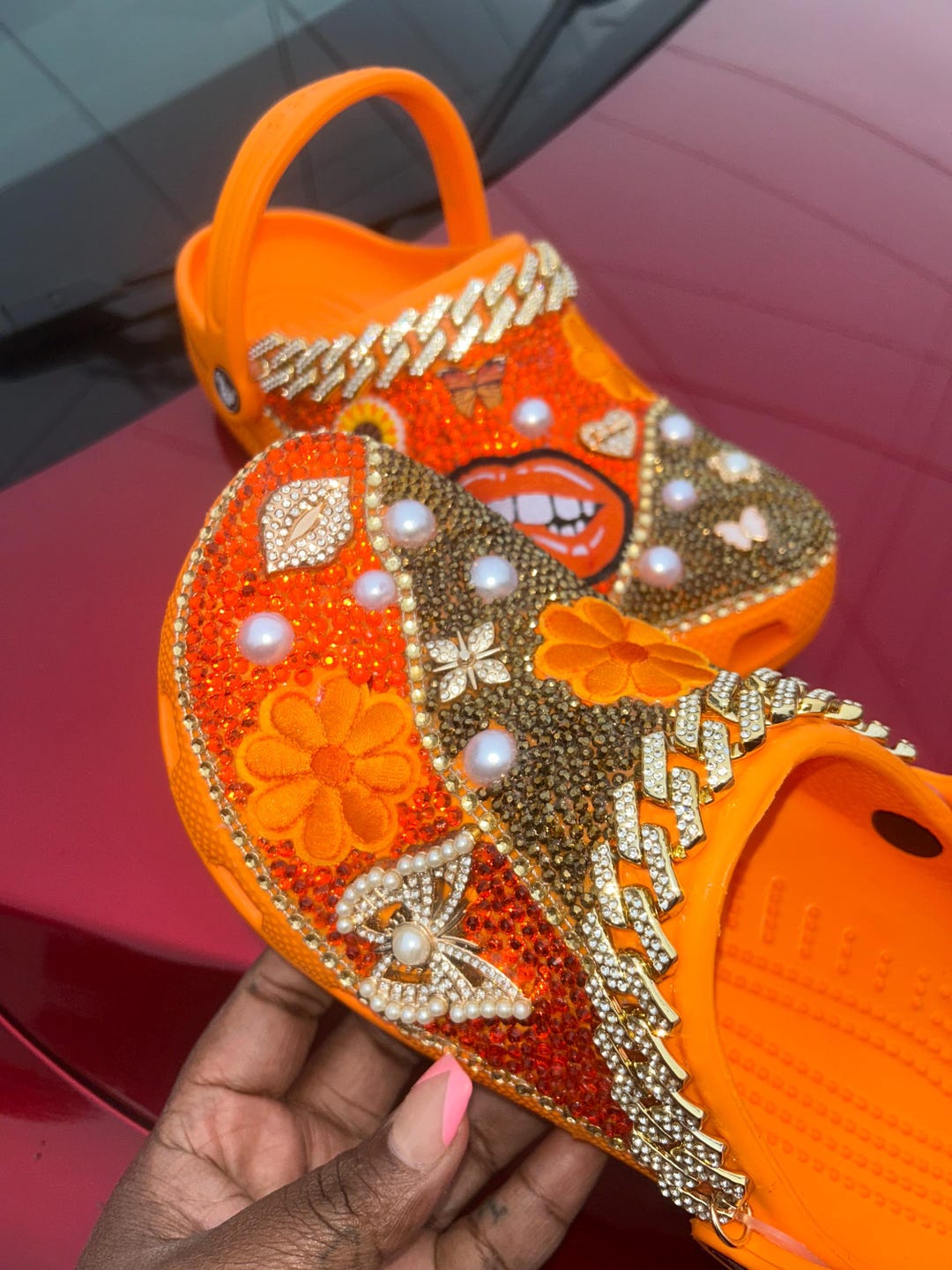 Bling Crocs (customized), Shoes, Slippers - Etsy