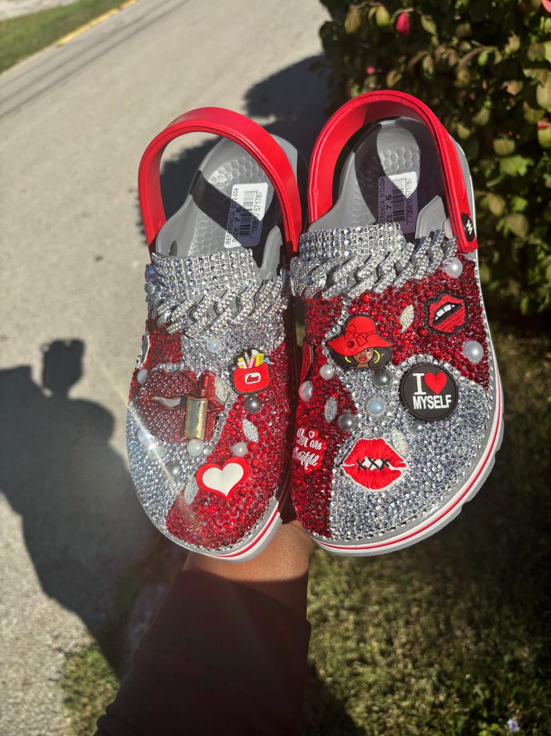 Bling Crocs (customized), Shoes, Slippers - Etsy