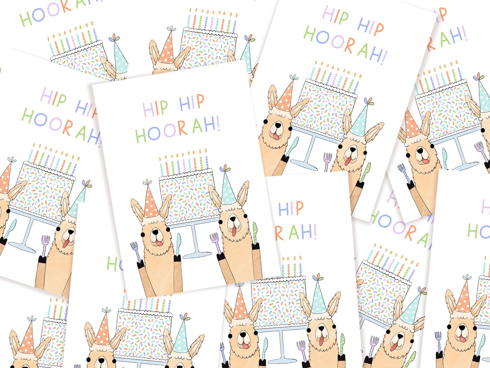 Llama Birthday Card, Llama Birthday Card for Friends, Alpaca Birthday ...