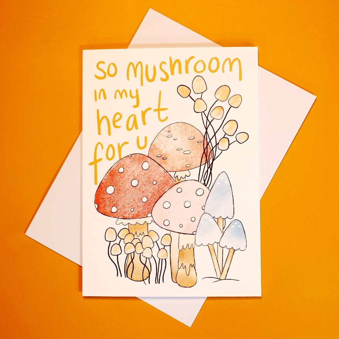So Mushroom In My Heart For You Card, Love Card, Anniversary Card ...