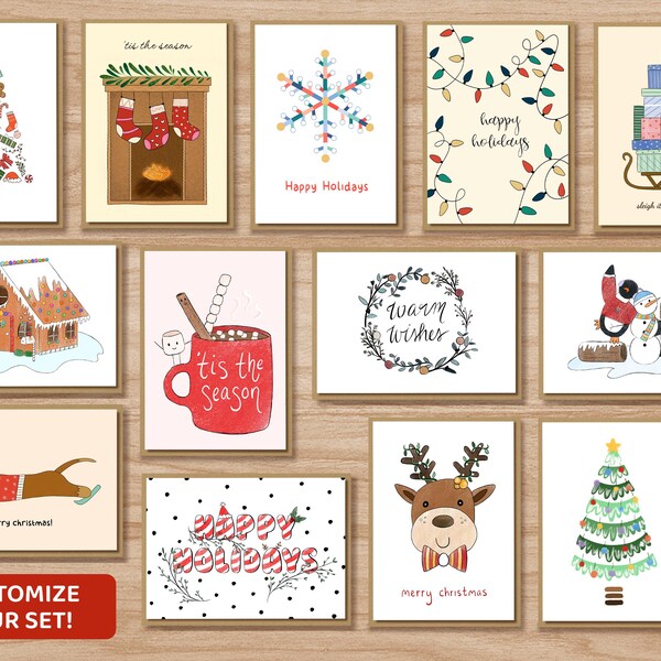 Christmas Card Set - Etsy