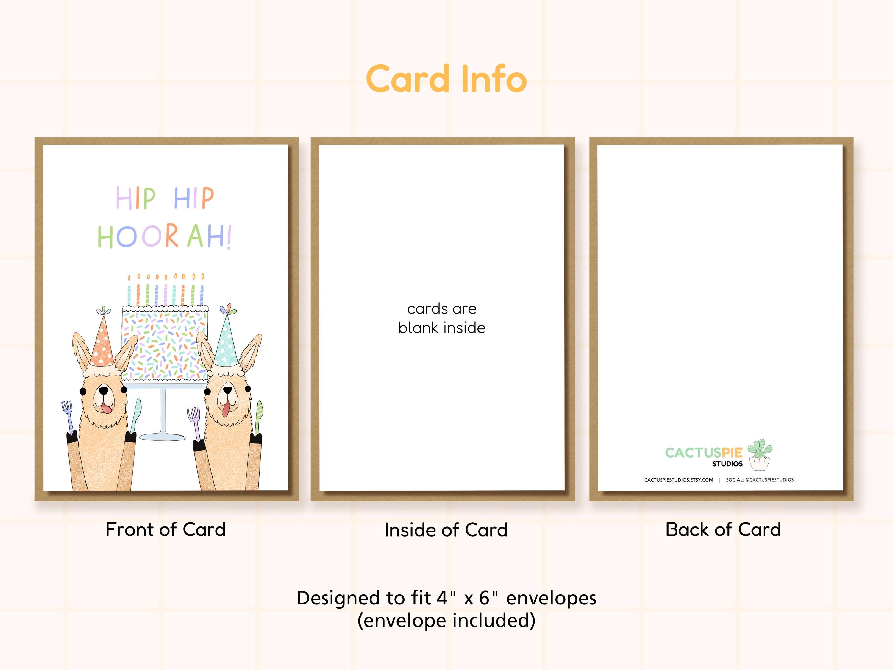 Llama Birthday Card, Llama Birthday Card for Friends, Alpaca Birthday ...