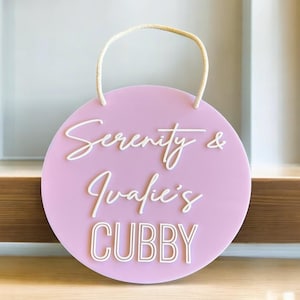 Personalised Acrylic Cubby House Sign | Kids Sign | Cubby House Decor ...