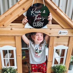 Personalized Acrylic Cubby House Sign: 3D Effect Kids Decor - Etsy ...