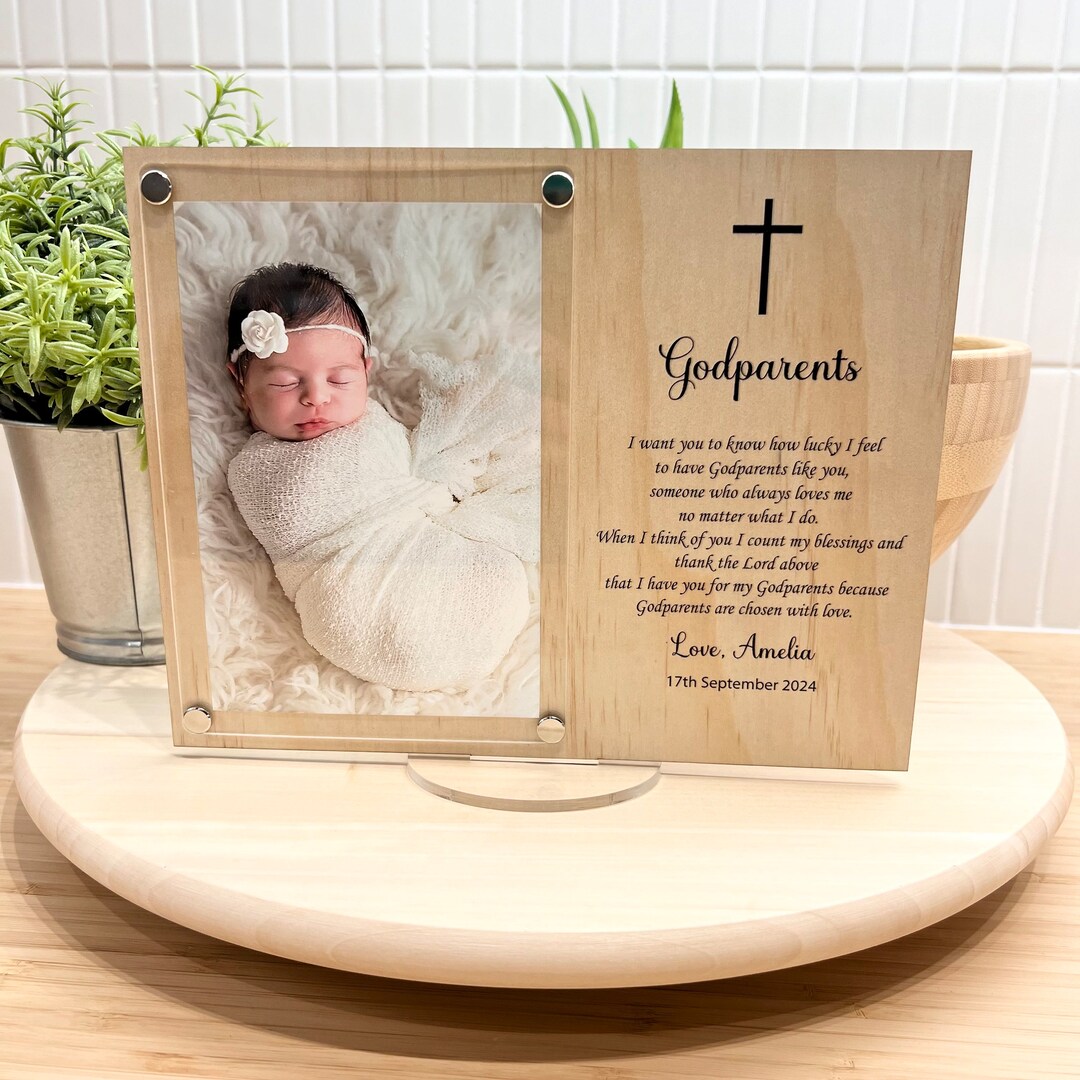 Godmother Frame Godfather Frame Godparents Frame Personalised Gifts for ...