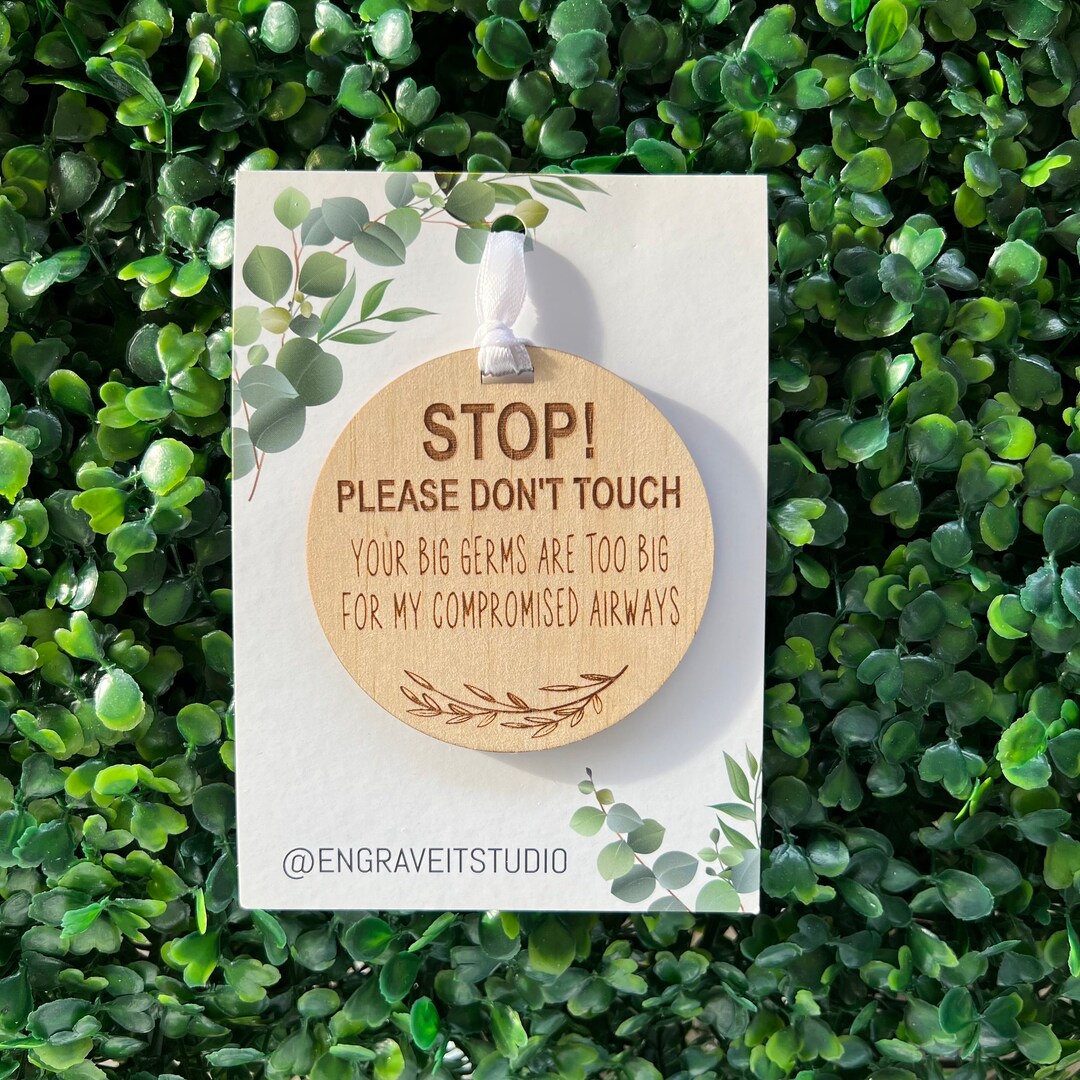 Don't Touch Baby Sign: Wooden Germs Pram Plaque - Etsy Australia