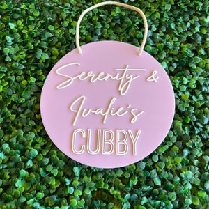 Personalised Acrylic Cubby House Sign Kids Sign Cubby House Decor Kids ...