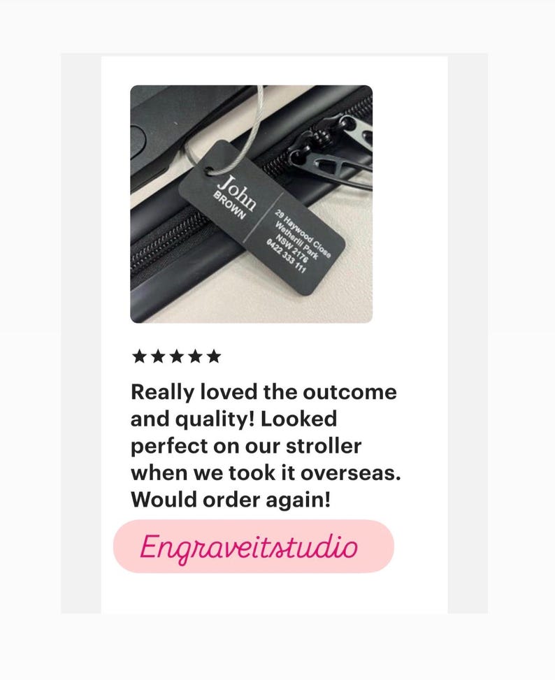 Custom Acrylic Luggage Tag: Personalized Travel Tag - Etsy Australia