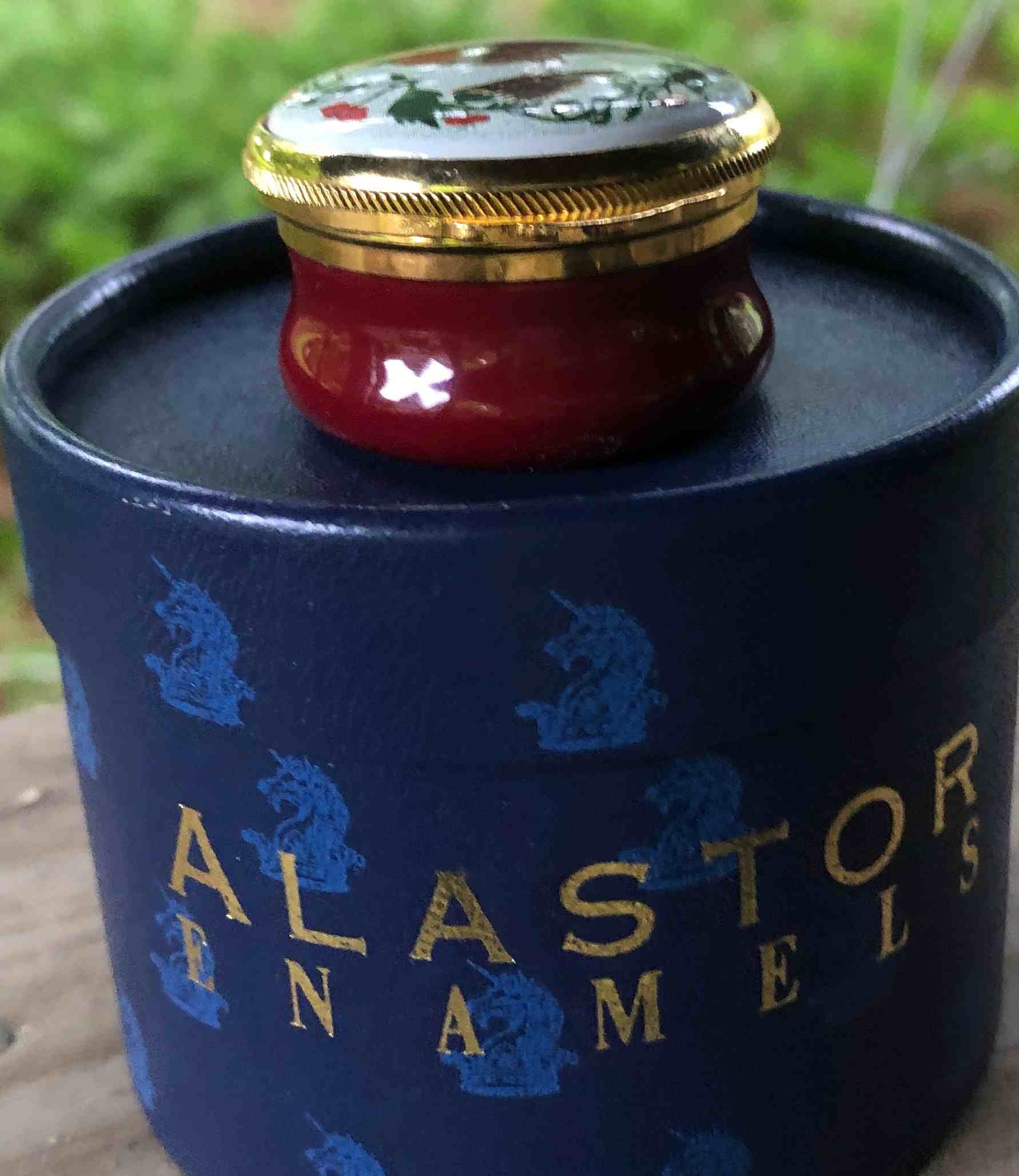 Vintage Alastor Enamels Robin Trinket Box - Etsy