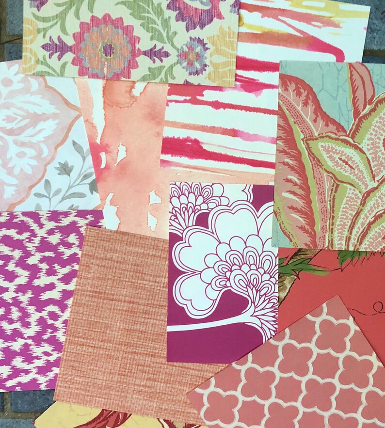 100 6x6 Wallpaper Scraps Choose Your Own Theme Pattern Style or Color ...