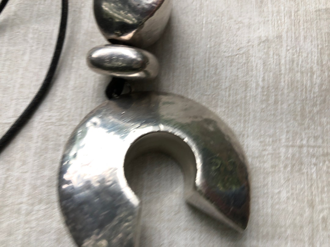 Signed Simon Sebbag Sterling Modernist 3 Piece Necklace - Etsy