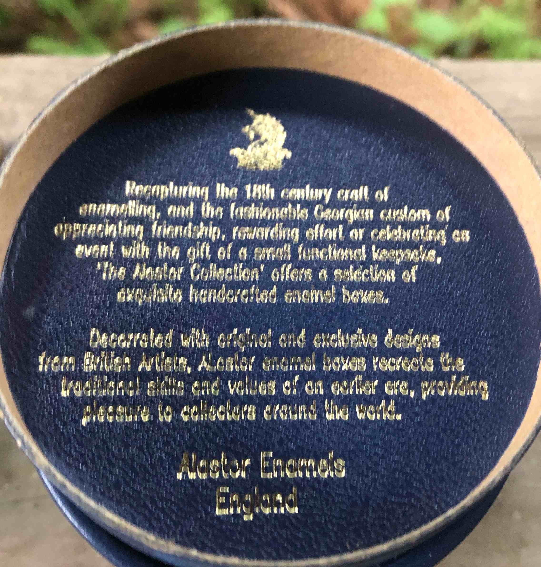 Vintage Alastor Enamels Robin Trinket Box - Etsy