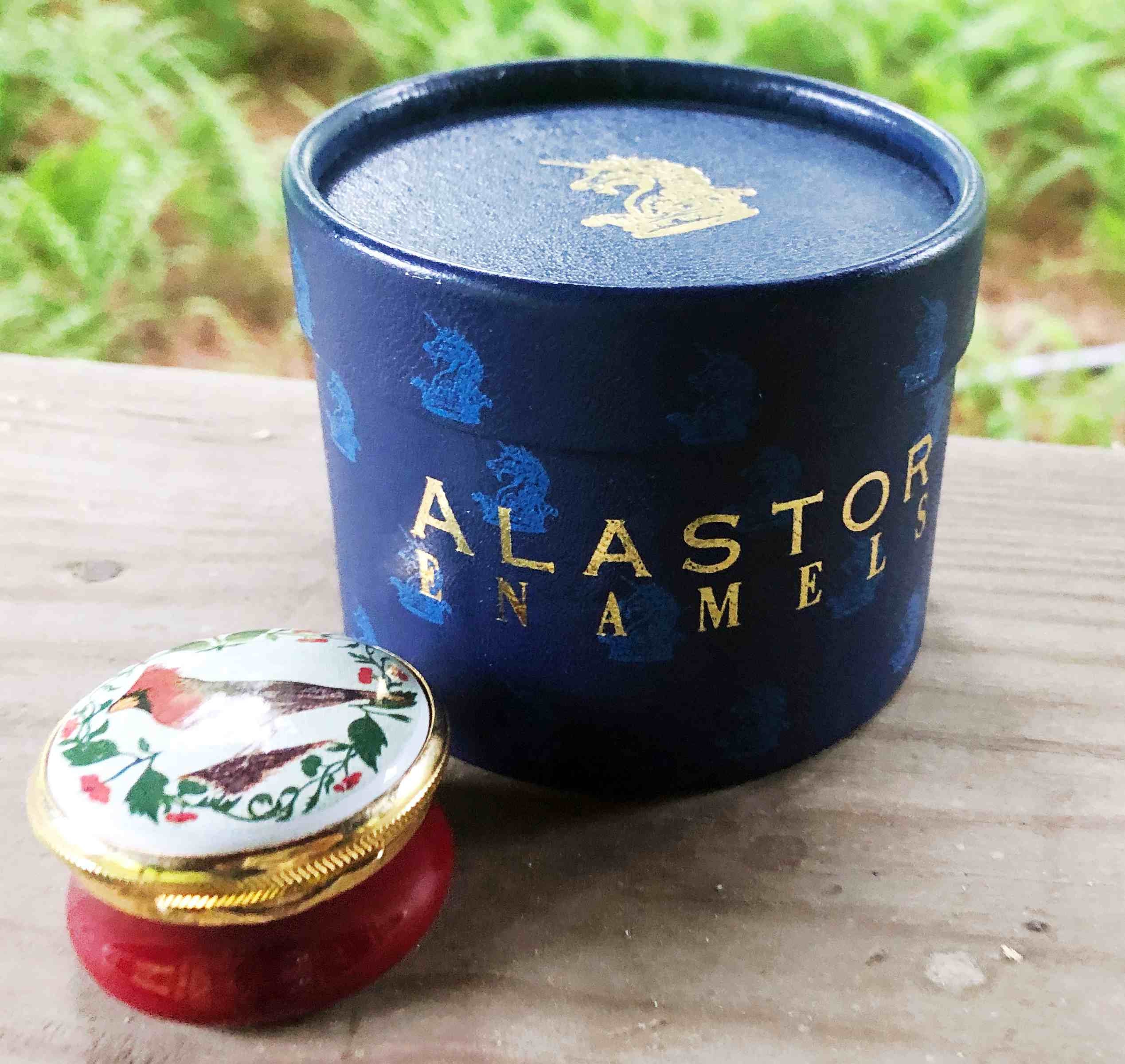 Vintage Alastor Enamels Robin Trinket Box - Etsy