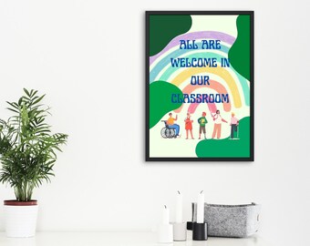 Disability Inclusivity Poster Print - Etsy