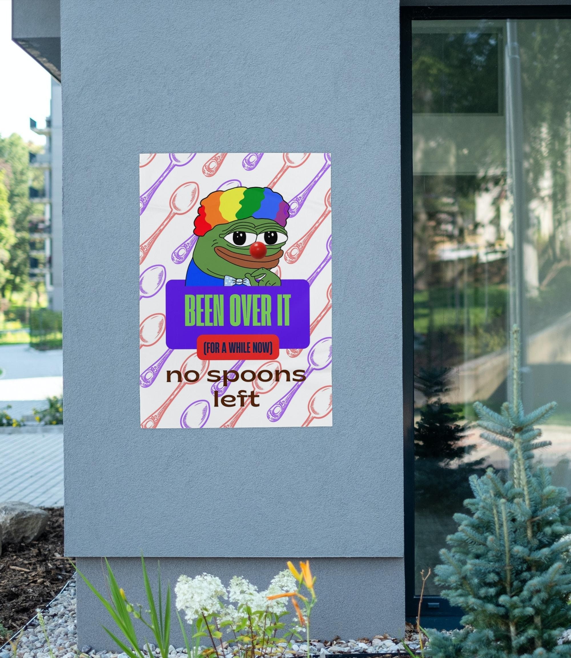 Pepe Meme Disability Frog 'without Spoons', Digital Poster, Inclusivity ...