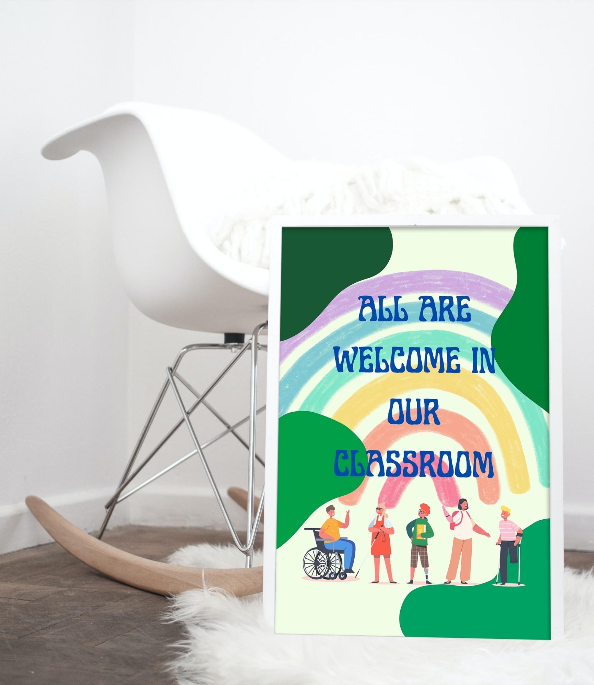 Classroom Inclusivity Digital Poster 'all Are Welcome in Our Classroom ...
