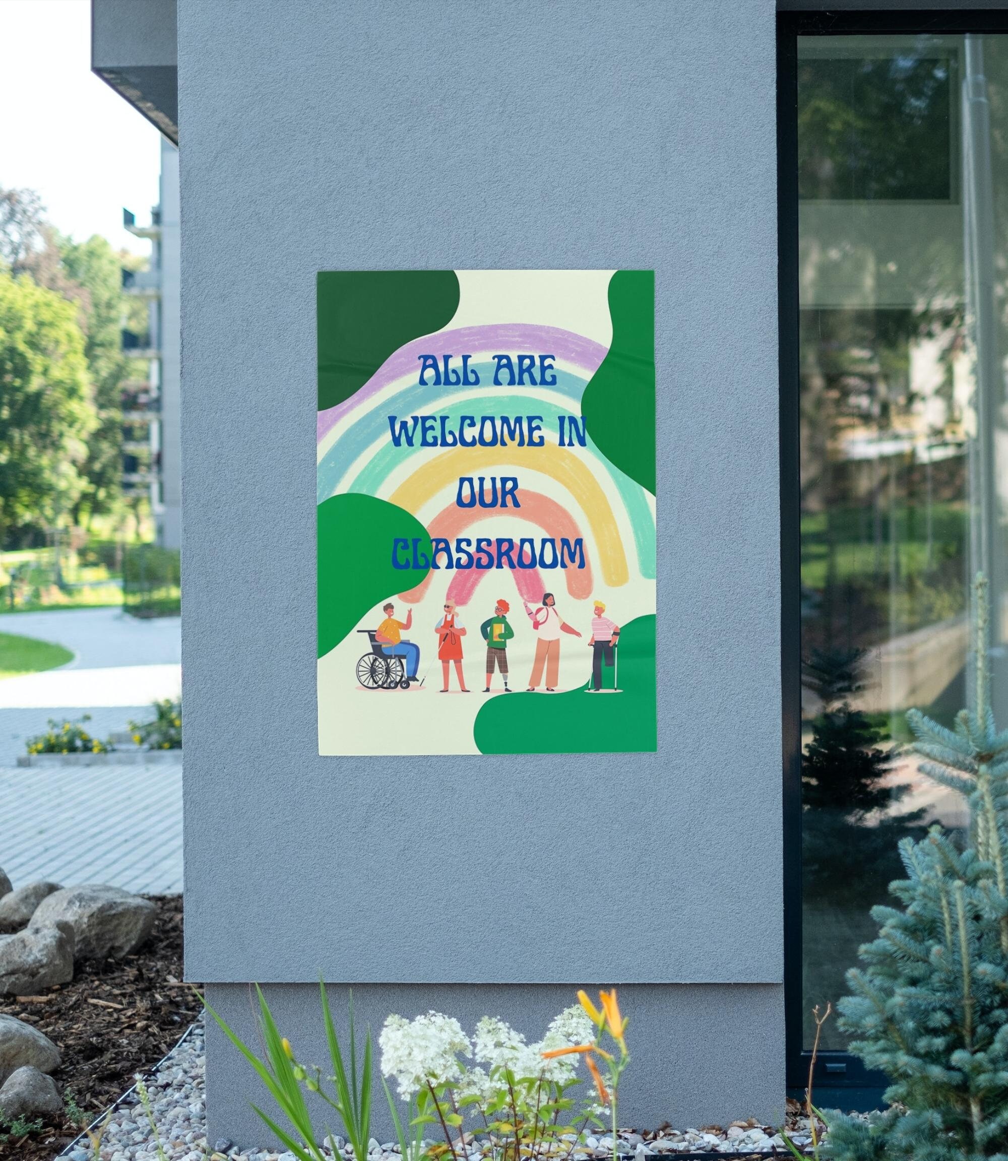 Classroom Inclusivity Digital Poster 'all Are Welcome in Our Classroom ...