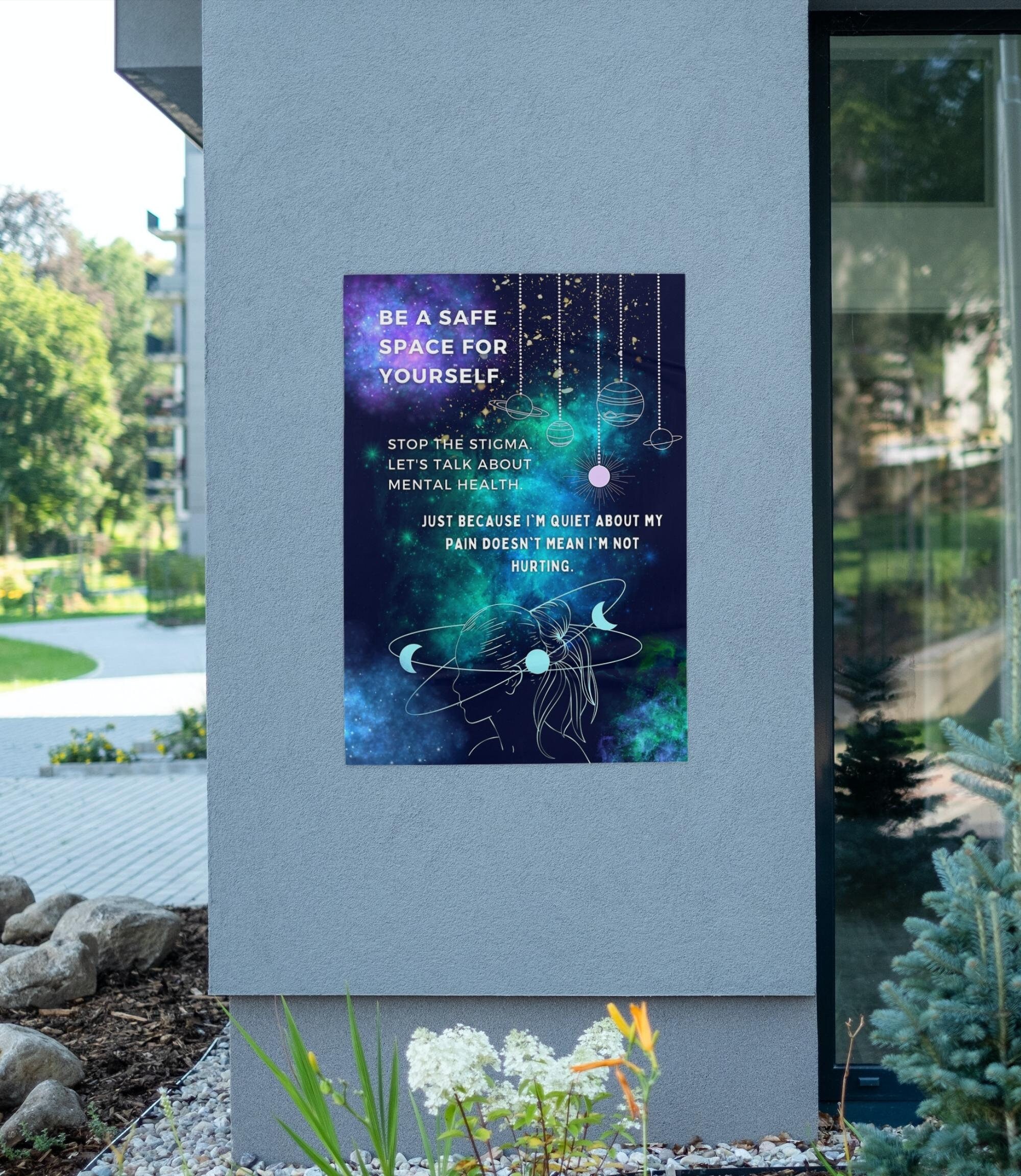 Mental Health Awareness Digital Poster 'be a Safe Space for Yourself ...