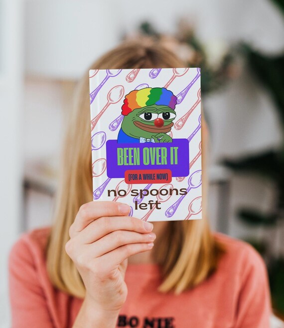 Pepe Meme Disability Frog 'without Spoons' Digital - Etsy