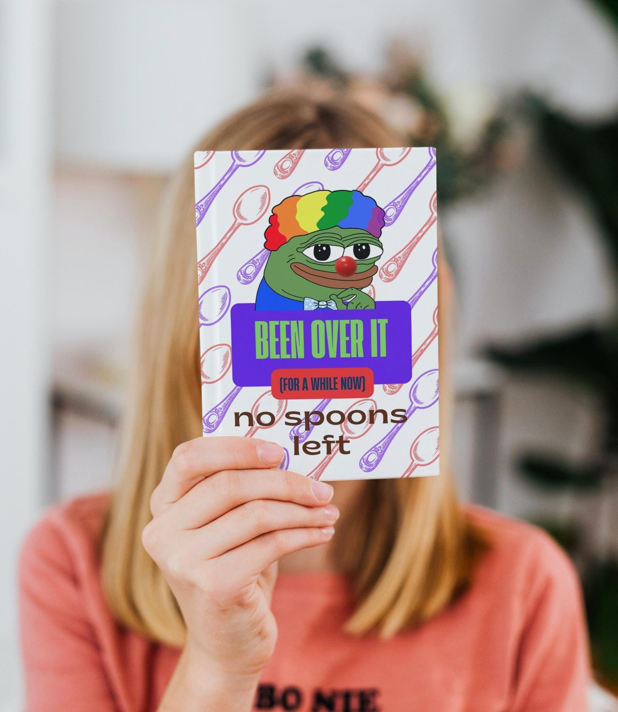 Pepe Meme Disability Frog 'without Spoons', Digital Poster, Inclusivity ...