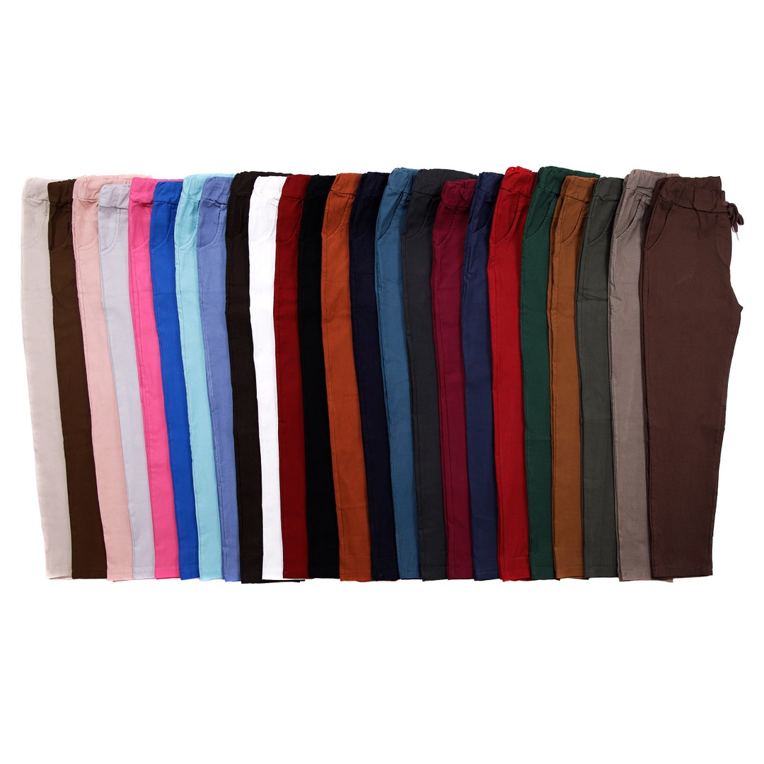 Nordbury Women Magic Pants Italian Plain Joggers Elasticated Waist ...