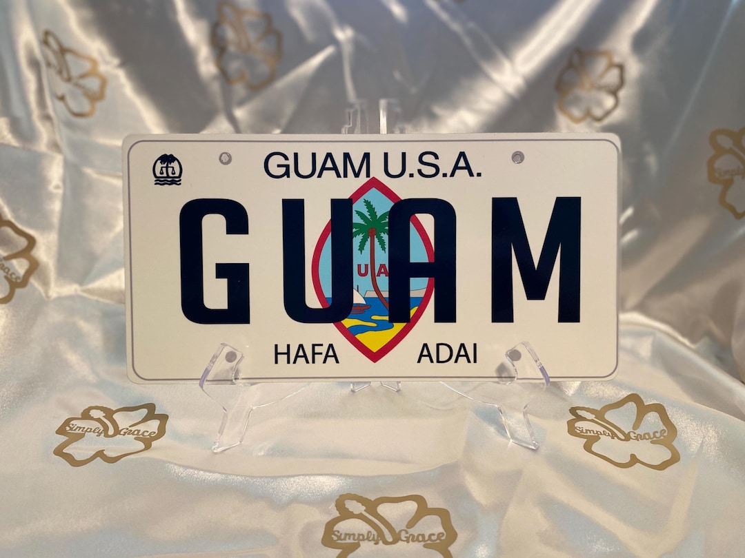 GUAM License Plate (authentic!! From Guam!) - Etsy