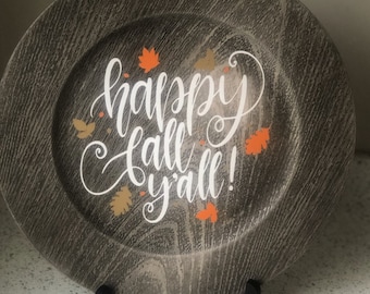 Fall Charger Plate - Etsy