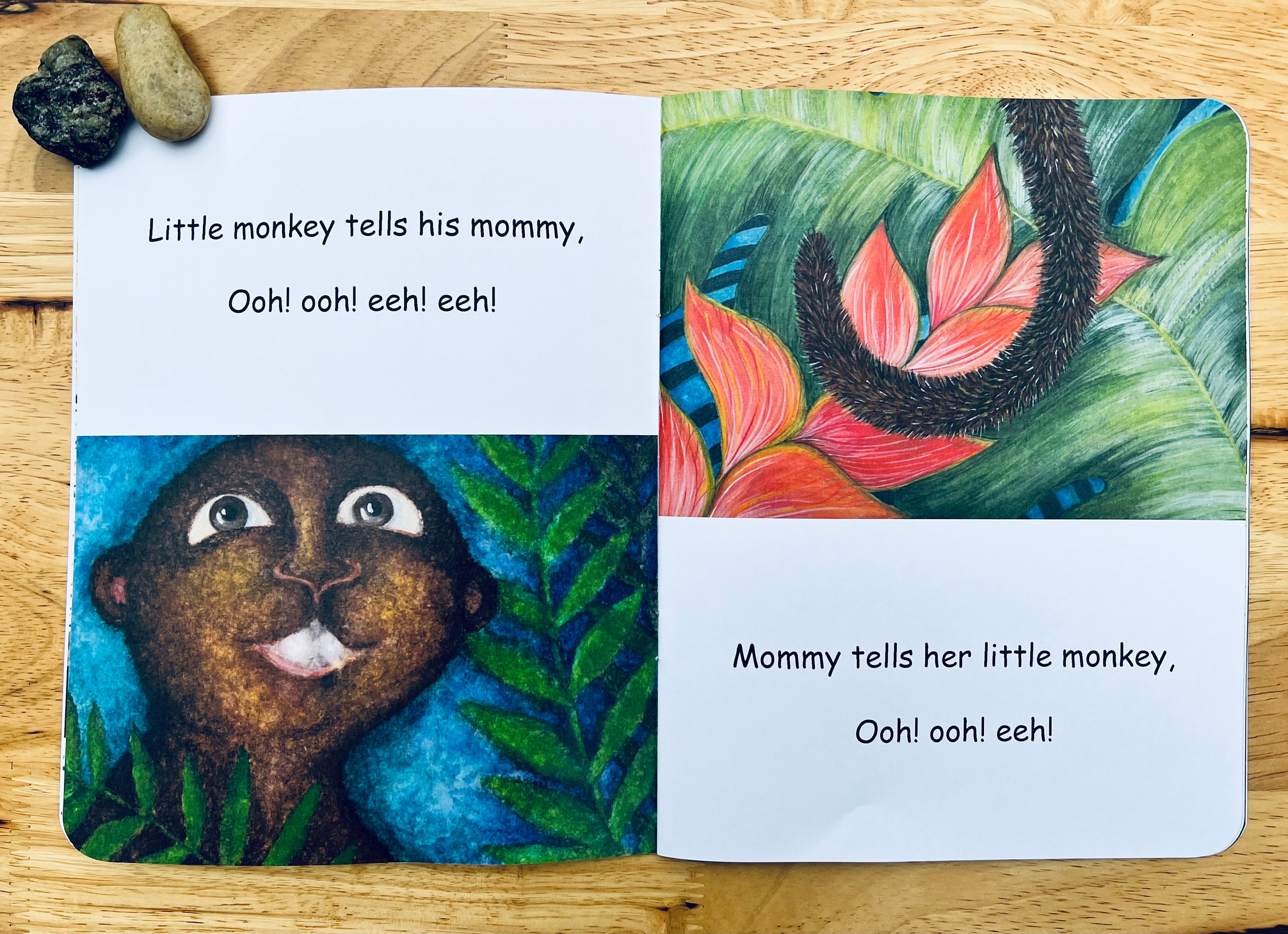 Picture Book for Little Children Mommy's Little Monkey, Baby Shower ...