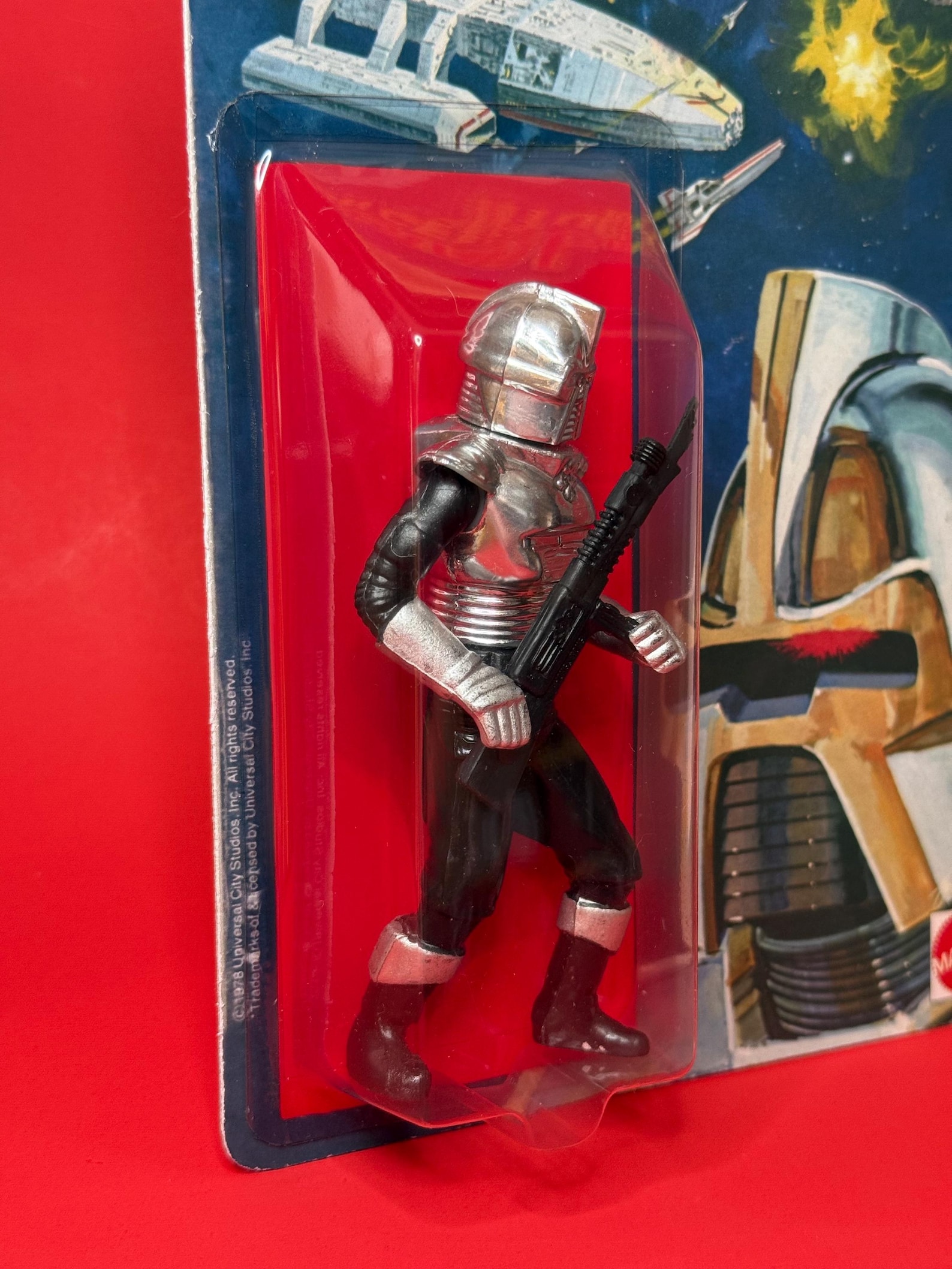 1978 Battlestar Galactica Cylon Centurion Complete With Repro Cardback ...
