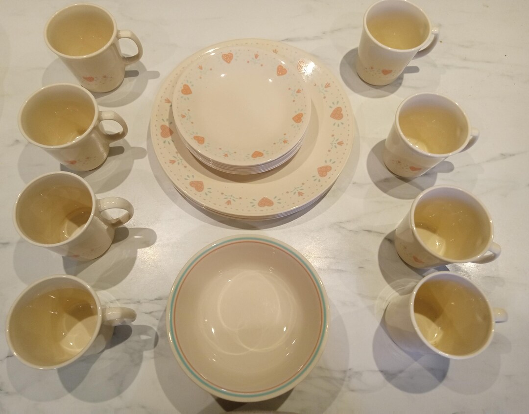 Corelle Dish Set Vintage - Etsy
