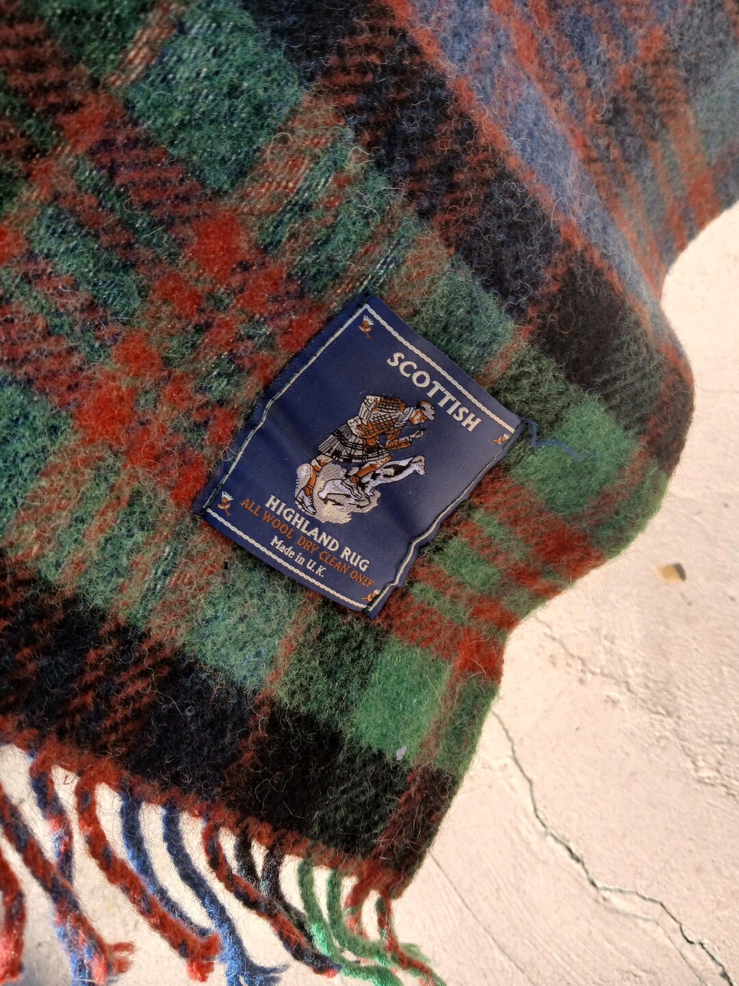 Scottish Highland Rug-wool - Etsy