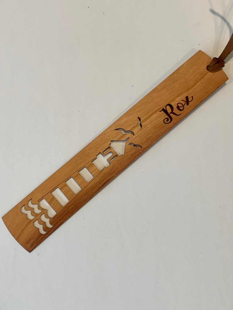Personalized Wooden Bookmark Pick From Many Designs - Etsy