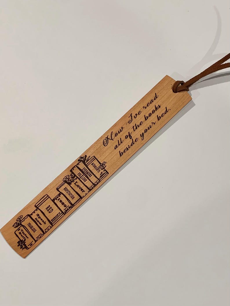 Taylor Swift Inspired Wooden Bookmarks - Pick Your Favorite - Etsy