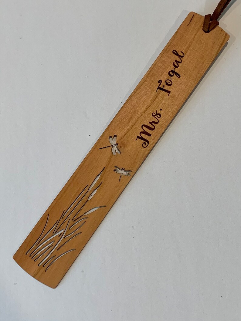 Personalized Wooden Bookmark Pick From Many Designs - Etsy