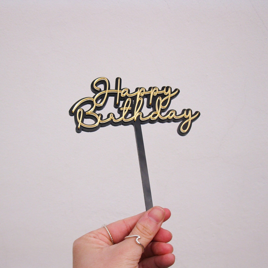 Double Layered Cake Topper - Etsy