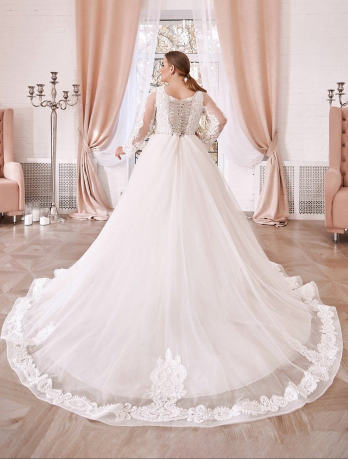 Plus size princess wedding dress royal wedding dress plus | Etsy