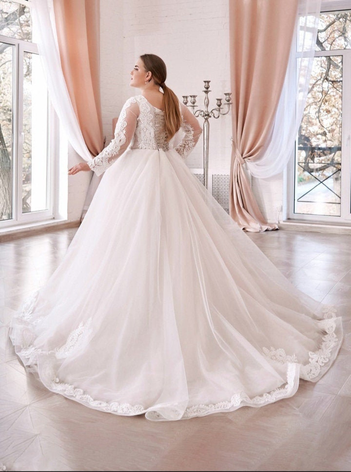 Plus Size Princess Wedding Dress Royal Wedding Dress Plus - Etsy