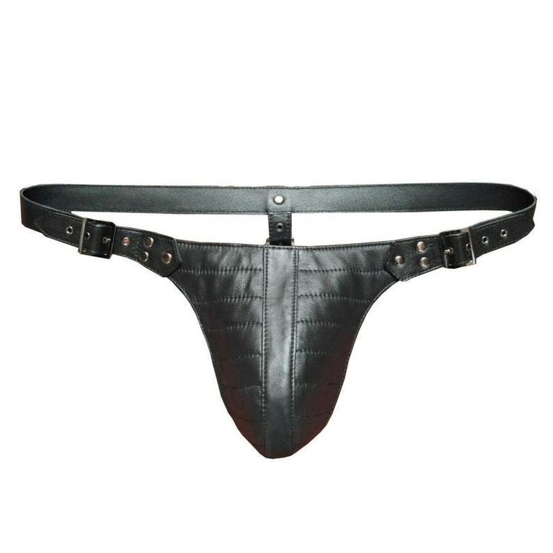 Genuine Leather Gay Jockstrap Thong Jock Padded Mens Leather Etsy