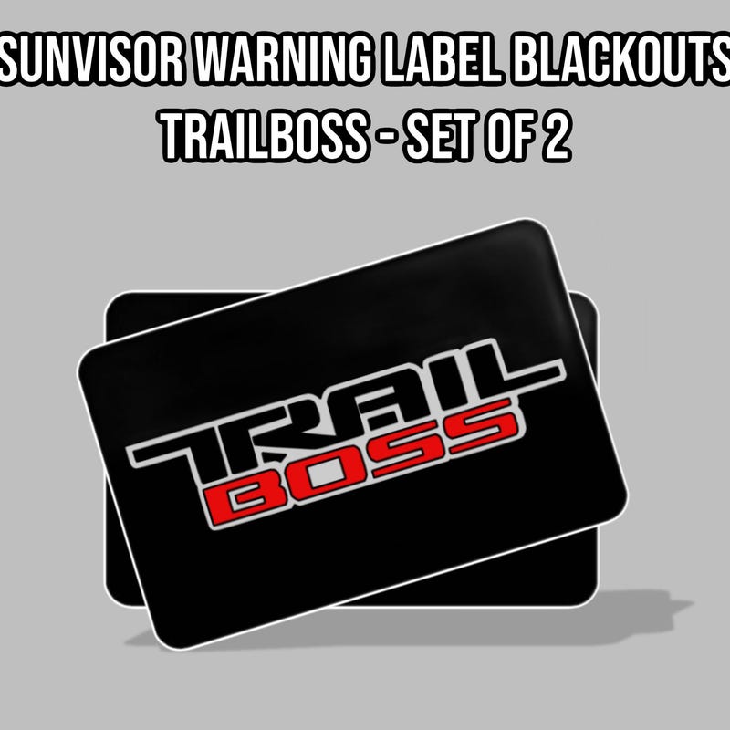 Sun Visor Warning Sticker - Etsy