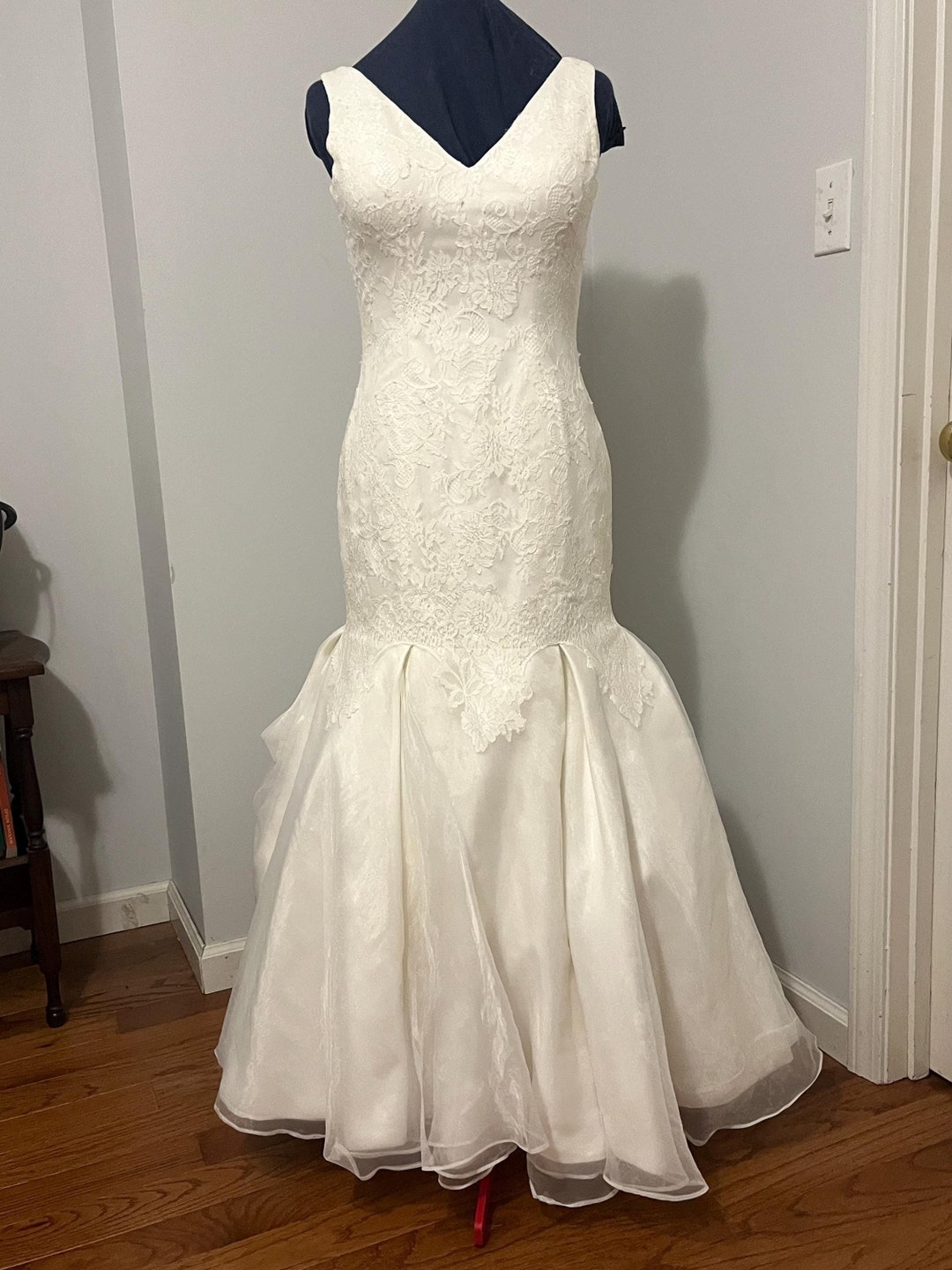 Mermaid Fit & Flare Wedding Dress, Lis Simon: Elsa - Etsy