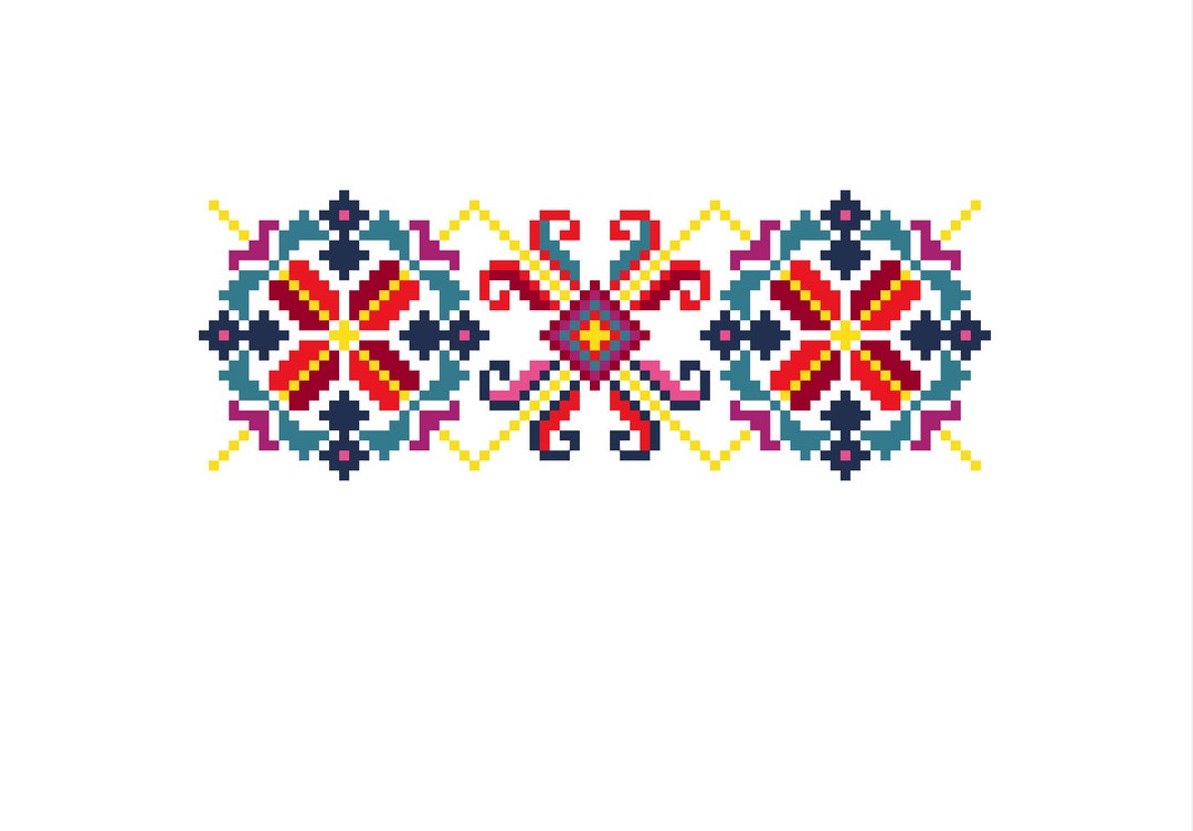 Border Cross Stitch Machine Embroidery Design,machine Embroidery Design ...