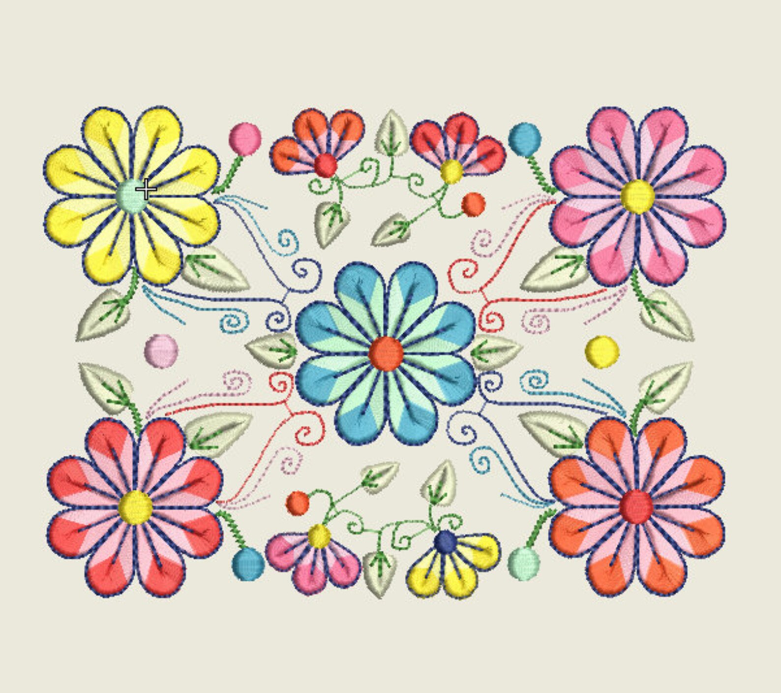 Floral Embroidery Design,satin Embroidery,embroidery Design,machine ...