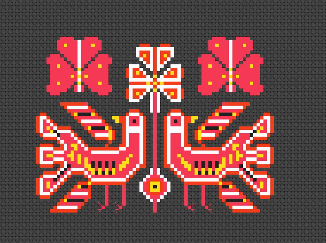 Ethnic Embroidery Design, Cross Stitch Machine Embroidery Design ...