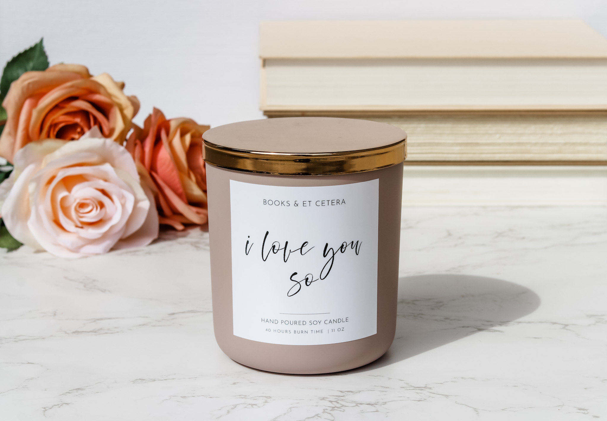Hand Poured Natural Soy Candle Custom Label T Ideas Etsy