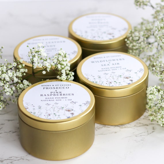 Candle Bundle Package 4 Candle Package Hand Poured Natural | Etsy