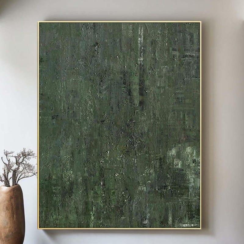 Green Abstract Art - Etsy