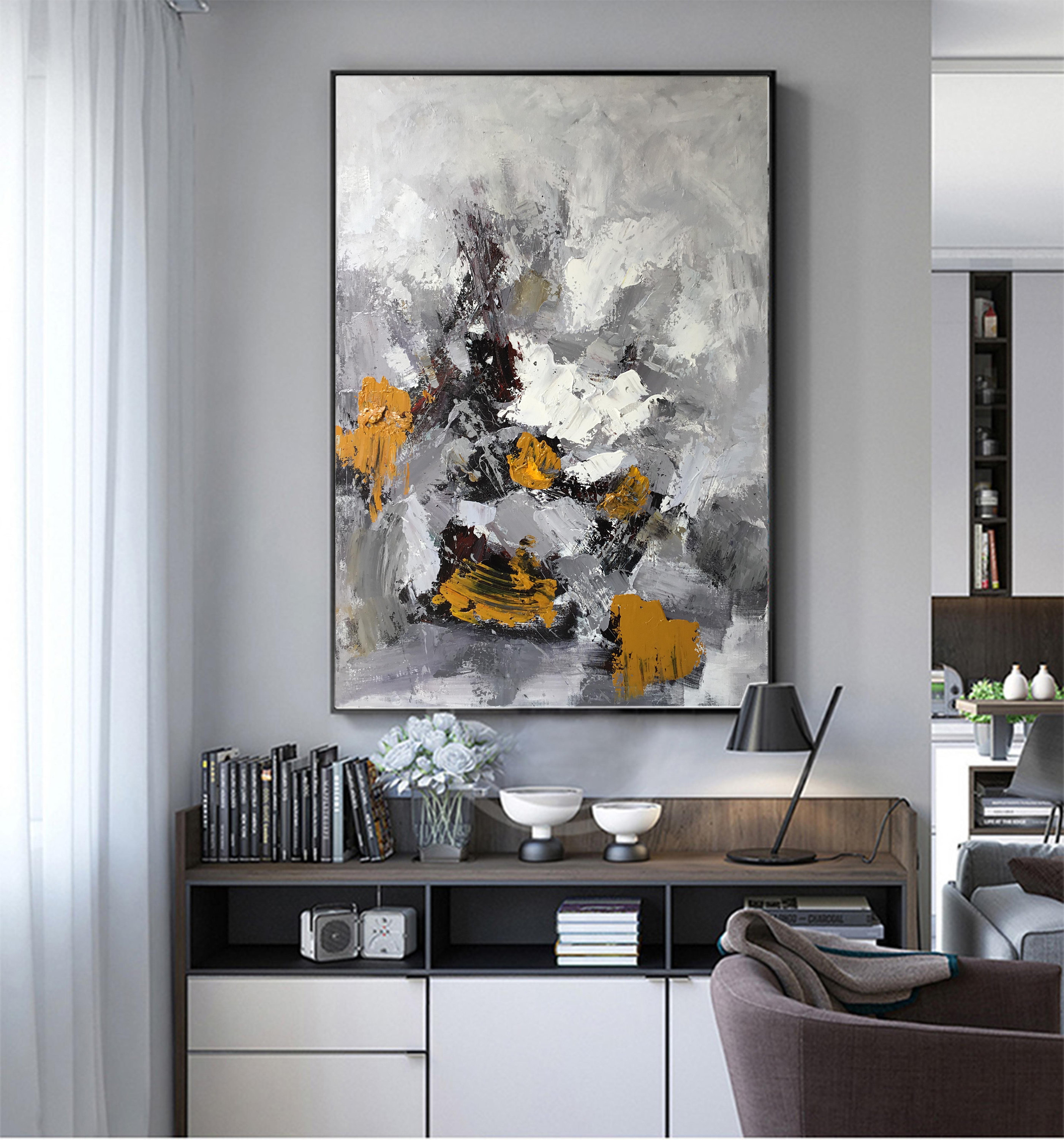 Large-scale Abstract Painting Modern Abstract - Etsy