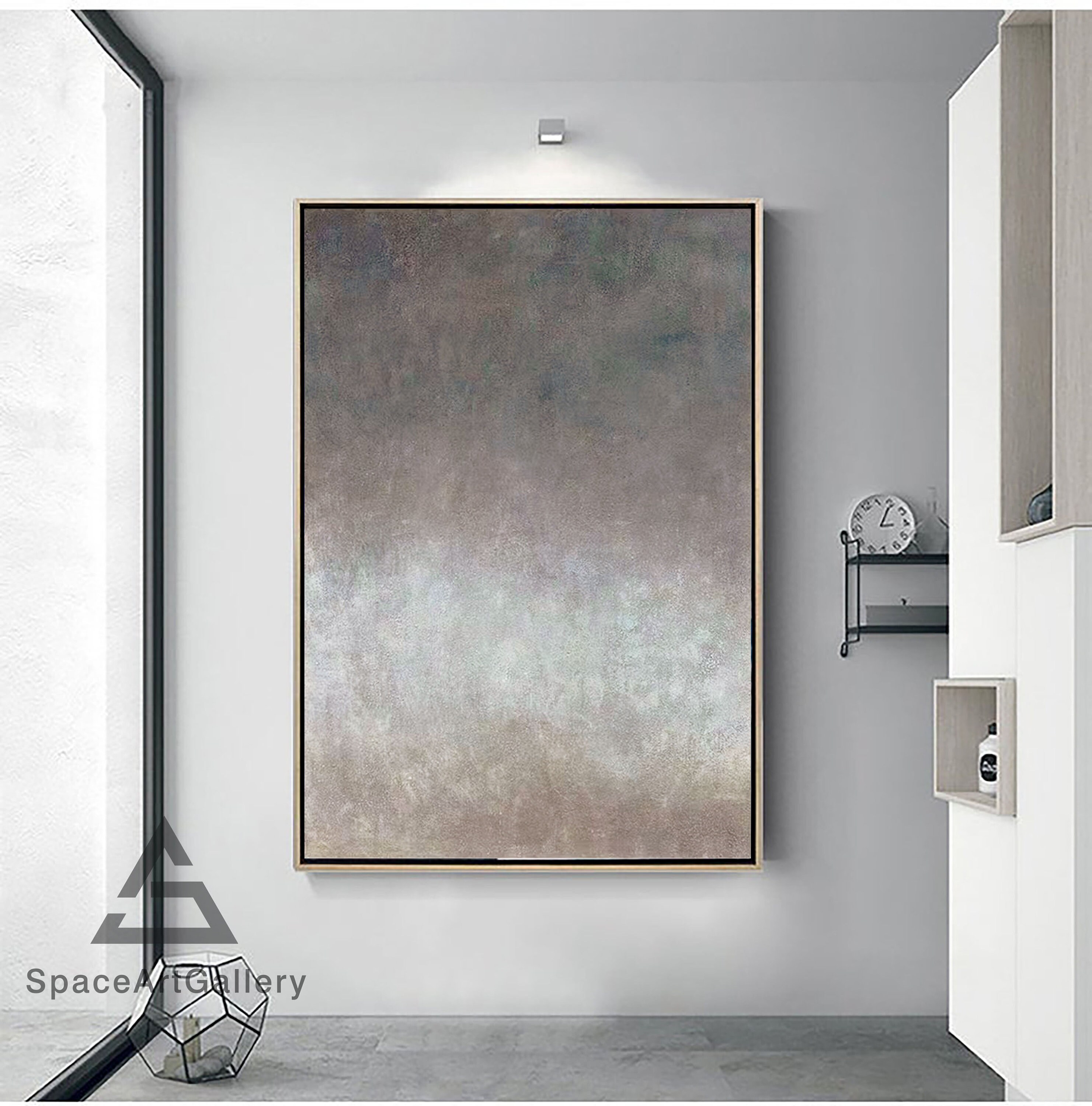 Original Abstract Wall Art Gray Abstract Painting Modern - Etsy