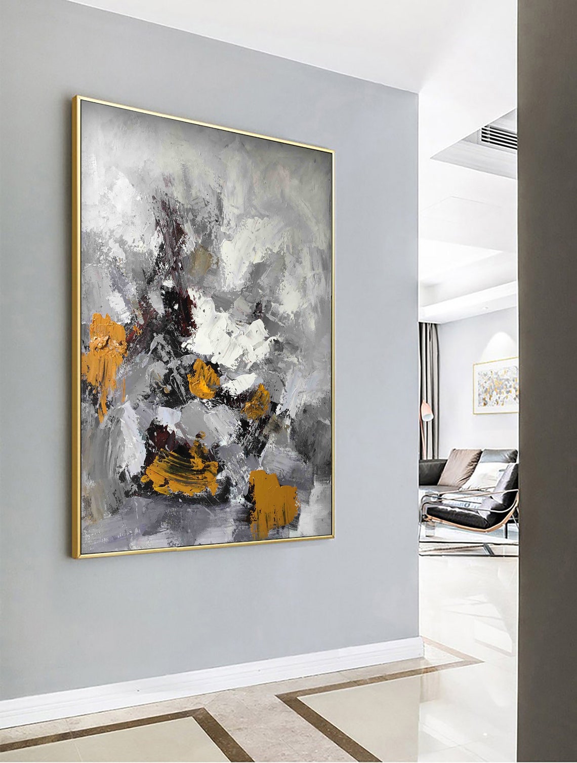 Large-scale Abstract Painting Modern Abstract - Etsy