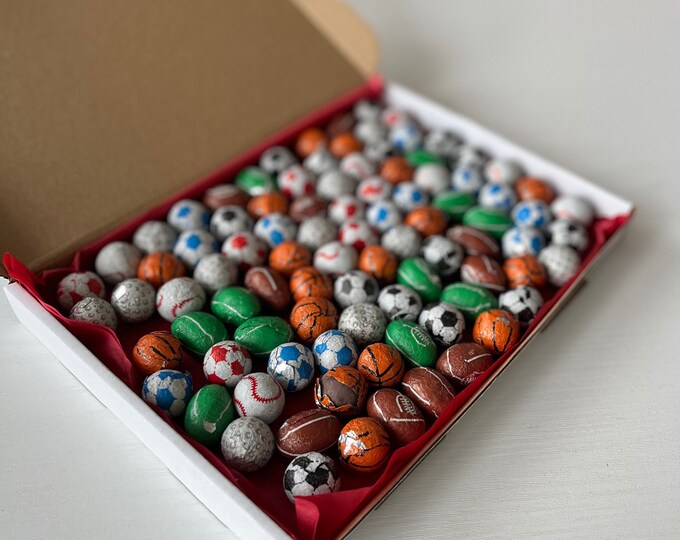 Chocolate Sports Ball Box - Postal Box - Postal Chocolate Box - Sports ...